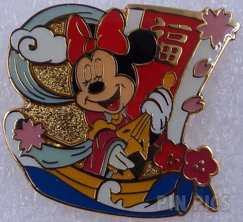 PP44665 - Japan - Minnie Mouse - Omikuji 2006 - Boat with Sakura ...