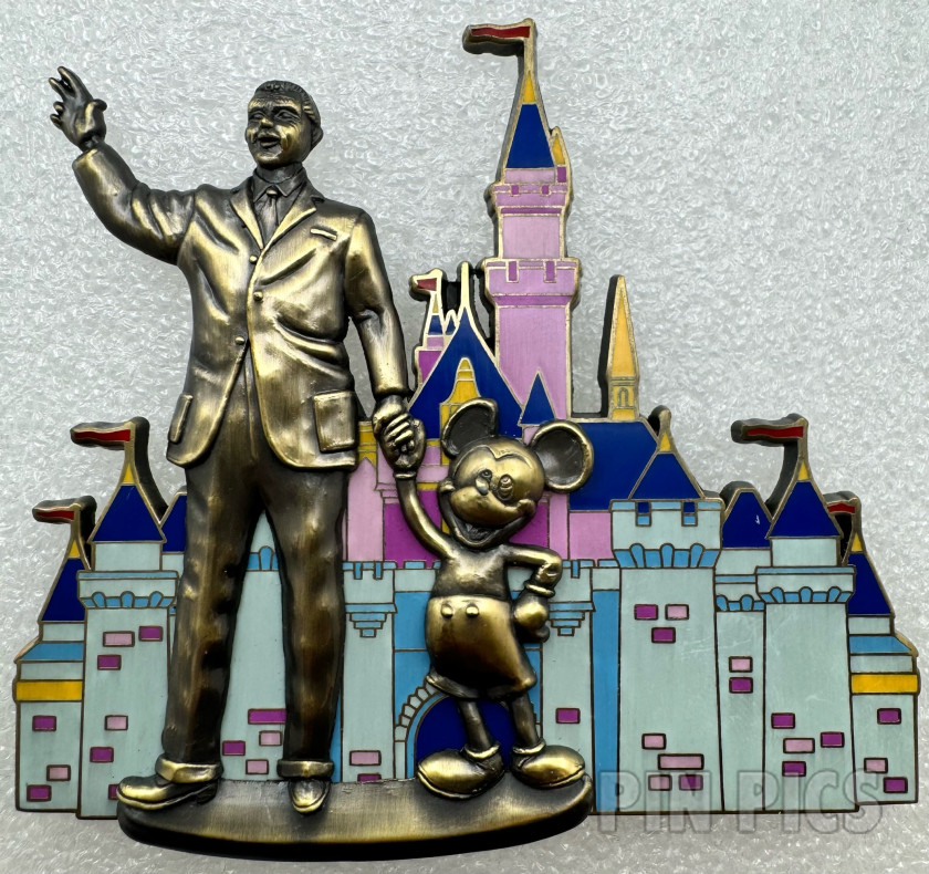 PP46234 - DLR - Partners Statue - Sleeping Beauty Castle - Jumbo - PinPics