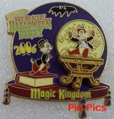 PP49680 - WDW - MNSSHP 2006 - Chip and Dale Crystal Ball Spinner - PinPics