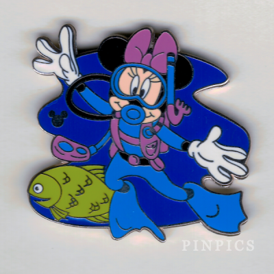 PP49648 - WDW - Minnie - Scuba Diving - Hidden Mickey 2006 - 2007 - PinPics
