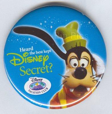 PP49757 - Button - DVC - Goofy - Heard The Best Kept Secret - PinPics
