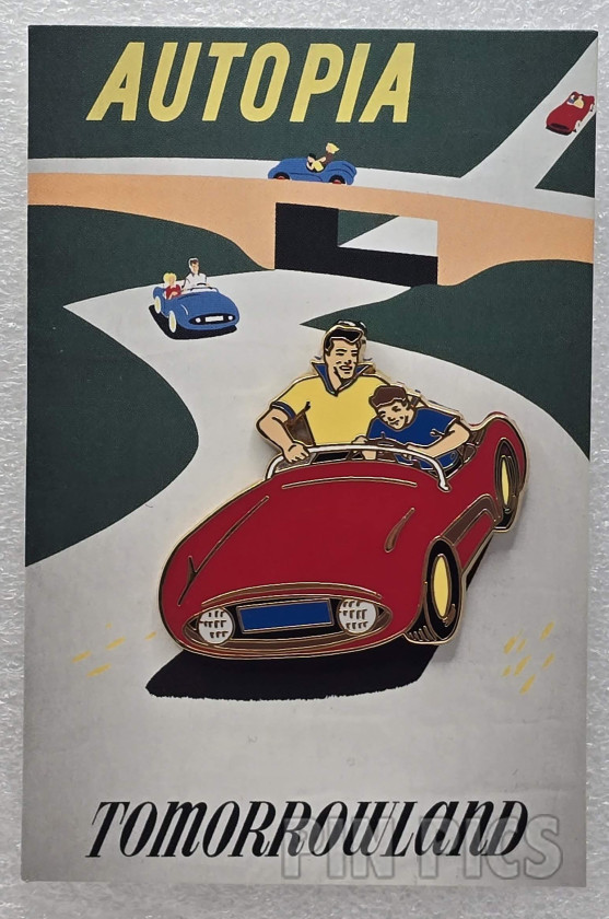 PP49924 - WDI - Autopia - Tomorrowland - Pin on Attraction Poster Card ...