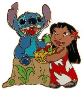 PP50514 - Japan Disney Mall - Lilo and Stitch - Basket of Fruits - PinPics