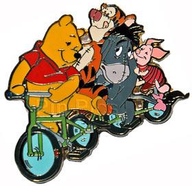 PP53356 - DS - Winnie the Pooh, Tigger, Piglet and Eeyore - Bike Riding - Spring Break - PinPics