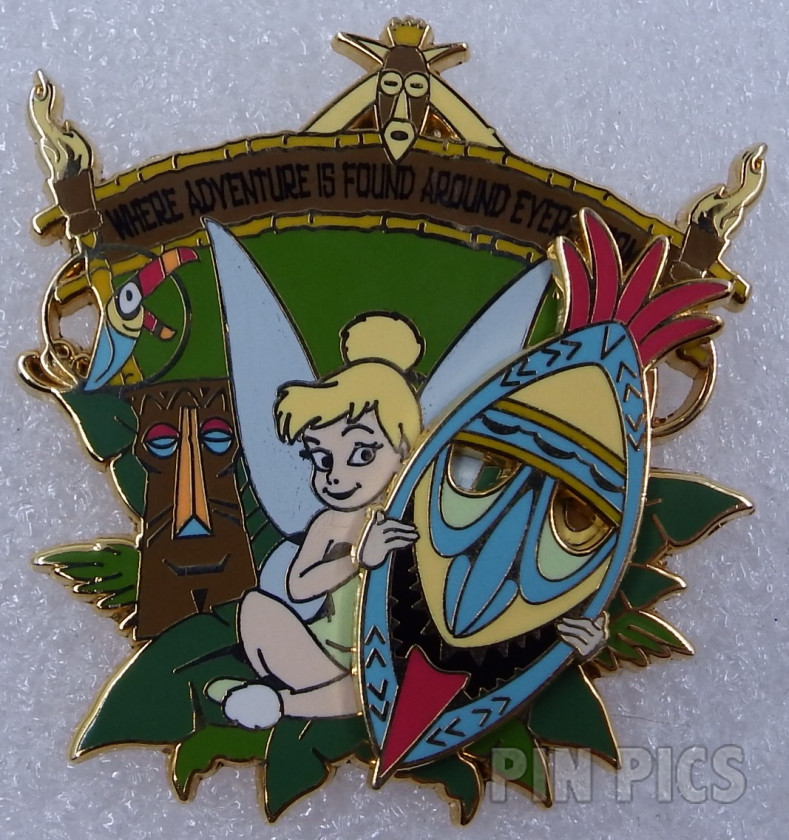 PP54574 - DLR - Tinker Bell with Tiki Mask - Mickey's Pin Festival of ...