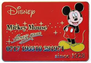 PP56524 - DS - Mickey Mouse - Credit Card - PinPics