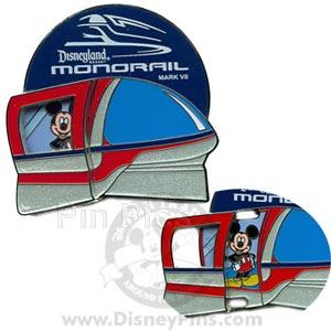PP59569 - DLR - Mickey on the Red Disneyland Monorail Mark VII - Slider ...