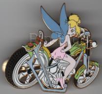 PP61619 - Bootleg: Tinker Bell on Motorcycle (Pink) - PinPics