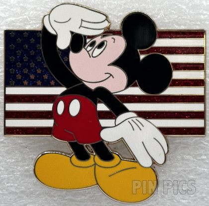 PP63087 - DS - Mickey Mouse - Saluting the Flag - PinPics