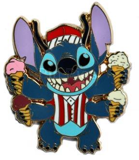 PP62683 - DSF - Pin Trader Delight PTD - Stitch with Ice Cream Cones - GWP - PinPics