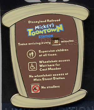 PP65452 - WDI - Wait Time Sign - Disneyland Railroad Mickey's Toontown ...