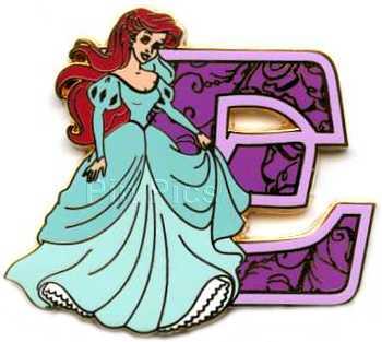 PP69134 - Framed Set - Disney Princess Letters (Letter E / Ariel) - PinPics