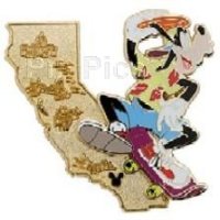 PP73238 - Disney Shopping - Goofy - GOLD AP - California - PinPics