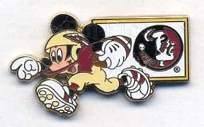 PP74026 - Mickey Mouse Florida State Football Pin - PinPics