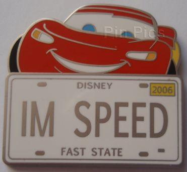 PP77289 - Lightning McQueen - Cars - IMSPEED - Character License Plate ...