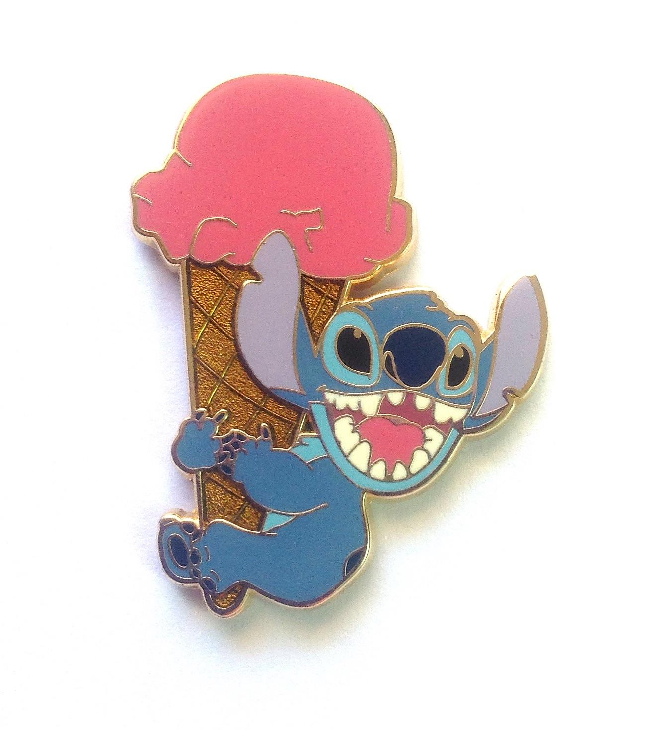 PP77531 - DSF - Pin Trader Delight PTD - Stitch with pink ice cream cone GWP - PinPics