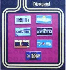 PP78392 - DLR - Mini-Pin Collection - Attraction Vehicle License Plate ...