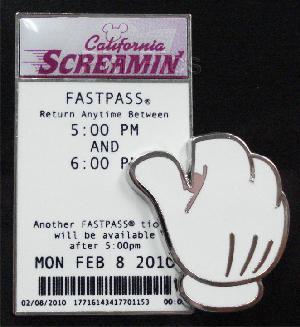 PP80748 - DLR California Screamin Fastpass Surprise Pin - PinPics