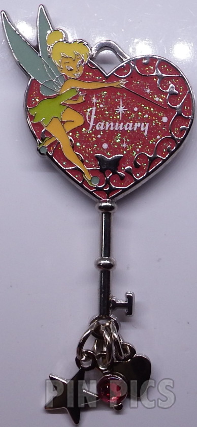 PP81878 - Tinker Bell - January Key - Birthstone Collection - Dangle ...