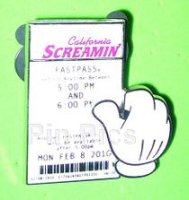 PP82855 - DLR California Screamin Fastpass Surprise Pin - ARTIST PROOF ...