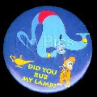 PP84410 - Button - Genie and Abu - Did You Rub My Lamp - Aladdin - PinPics
