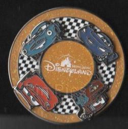 PP86049 - Cars 2 Hong Kong Disneyland Four Car Spinner Pin - PinPics