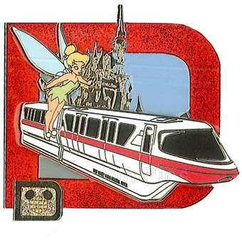 PP86727 - WDW - Classic 'D' Collection - Monorail - PinPics