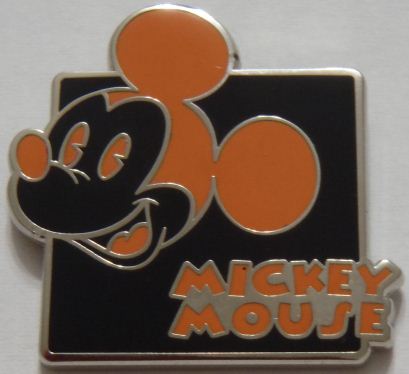 PP90965 - Mickey Expression - Mystery Pouch - Chuckling - Orange - PinPics