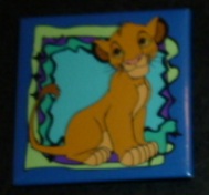 PP91783 - Button - Simba - Sitting - PinPics