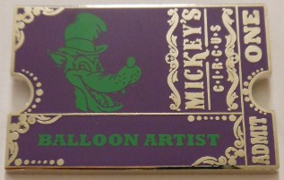 PP92522 - WDW – Big Bad Wolf - Sinister Sideshow Ticket - Mickey's ...