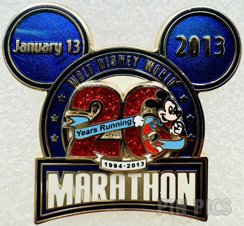 PP94373 - WDW - Mickey - 2013 Marathon Logo - PinPics