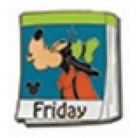 PP95672 - HKDL - Goofy - Friday - Daily Calendar - Hidden Mickey - PinPics
