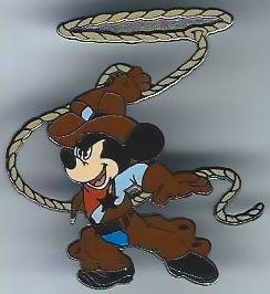 PP96566 - Cowboy Mickey with rope (metal) - PinPics