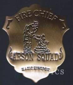 PP98625 - Magic Kingdom Fire Department Arson Squad Fire Chief badge ...