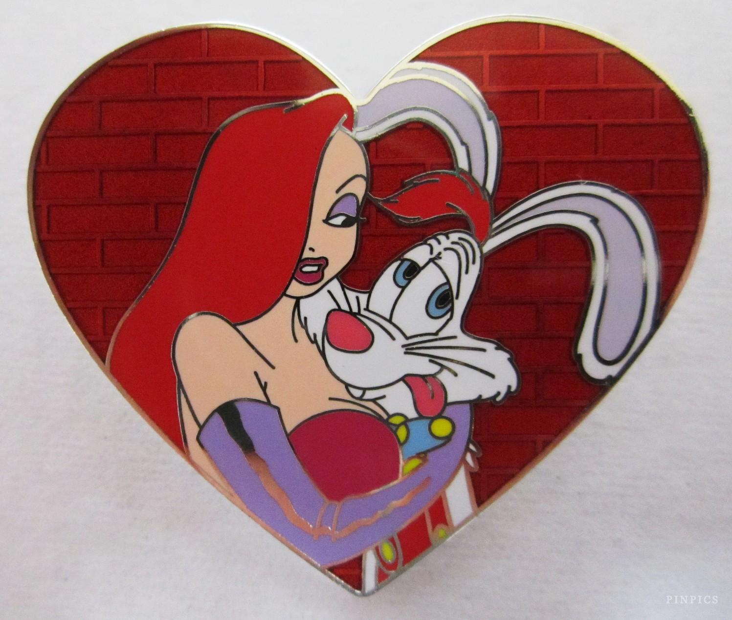 PP100006 - Jessica and Roger Rabbit - Valentine’s Day - Heart - PinPics