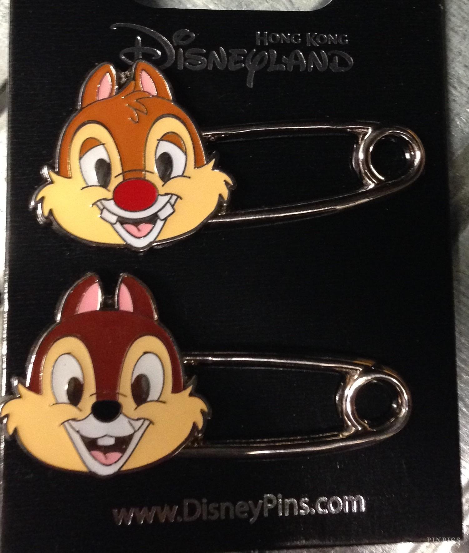 PP107474 - HKDL - Safety Pin - Chip and Dale - 2 Pin Set - PinPics