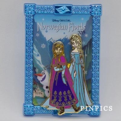 PP109450 - DCL - Elsa, Anna and Olaf - Norwegian Fjords - Frozen - PinPics