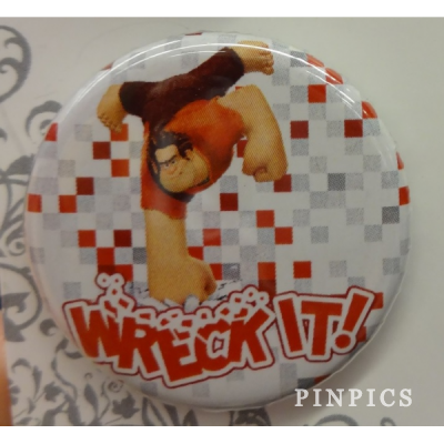 PP112417 - Button - Wreck It Ralph - Ralph Punching the Words - PinPics