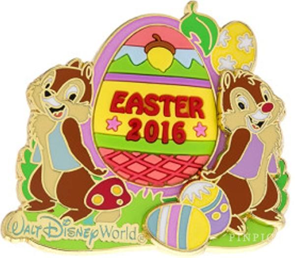 PP113780 - WDW - Happy Easter 2016 - Chip and Dale - PinPics