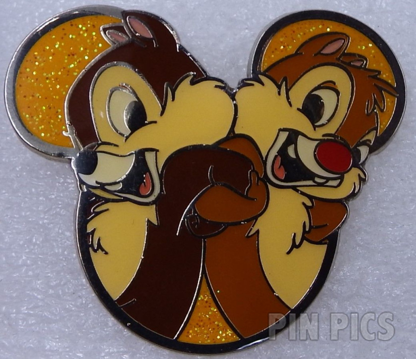 PP114930 - Japan - Chip and Dale - Icon Mickey Head - Yellow Glittery ...