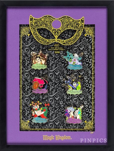 PP118103 - WDW - MNSSHP 2016 - Villains 6 pin Tiered Frame Set w/Ursula ...