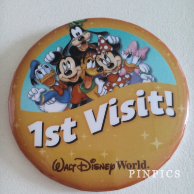 PP124011 - Button - WDW - First Visit - 2017 - PinPics