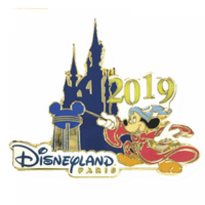 PP132703 - DLP - Sorcerer Mickey - Castle - Park Logo 2019 - PinPics