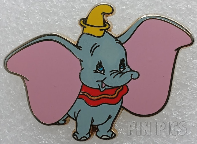 PP133833 - DS - Dumbo - Smiling - Red Ruffled Collar - PinPics