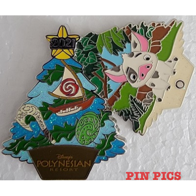 PP144970 - WDW - Pua - Polynesian Village - Christmas Resorts - PinPics