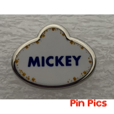 PP145993 - DLR - Mickey Name Badge - Tiny Kingdom - Third Edition Series 1 - Mystery - PinPics