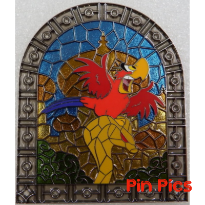PP151698 - WDI - Iago - Birds - Stained Glass Mosaic - Aladdin - PinPics