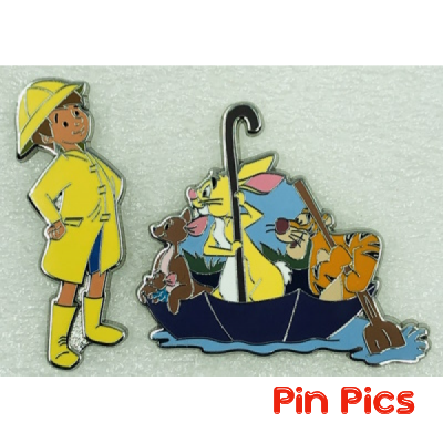 PP153636 - Christopher Robin, Tigger, Rabbit, Kanga and Roo - Rainy Day ...