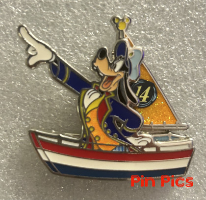 PP154714 - HKDL - Goofy - Boat Sailor Sailboat -14th Anniversary - PinPics