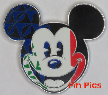PP157026 - WDW - Mickey Head - Italy Flag - EPCOT World Showcase - PinPics